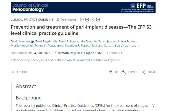 Prevention and treatment of peri-implant diseases—The EFP S3 level ...